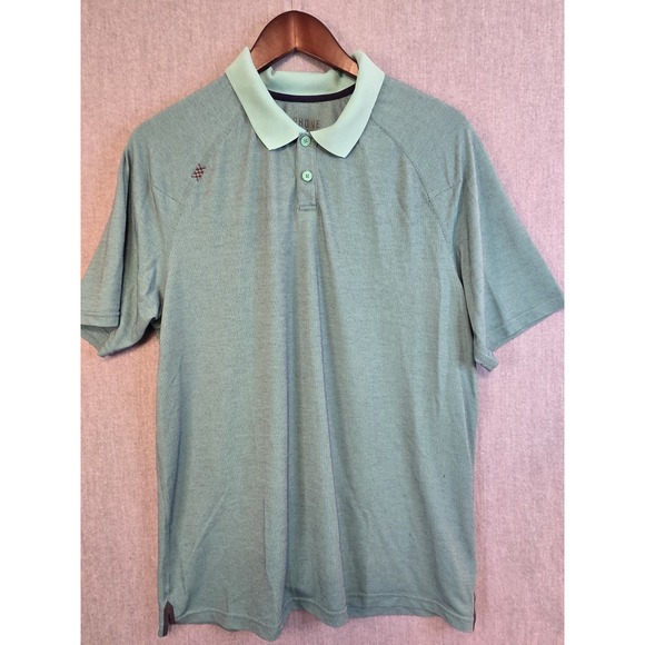 RHONE | Shirts | Rhone Shirt Mens L Green Polo Short Sleeve Performance ...